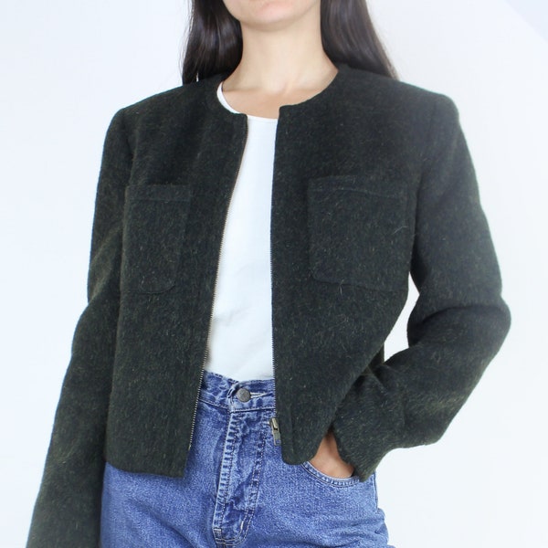 Wool Cropped Jacket - Etsy