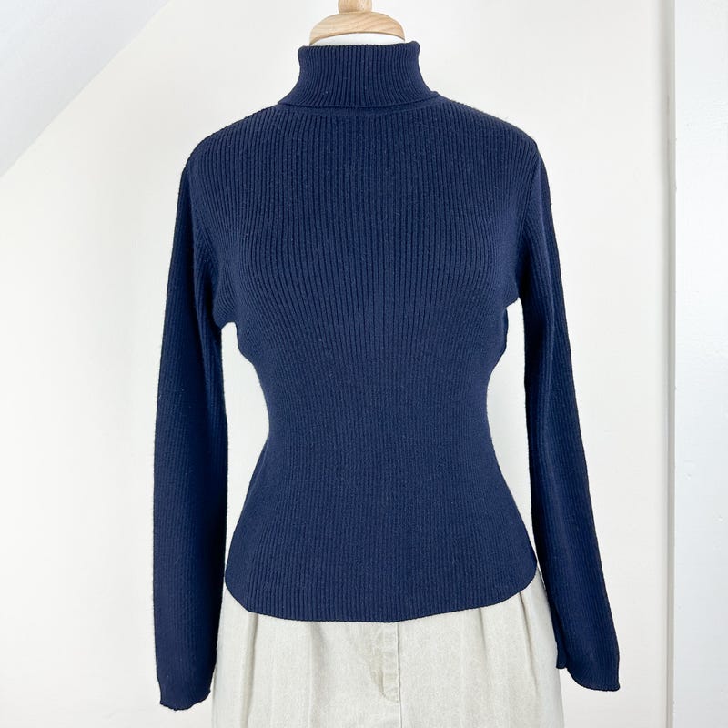 Blue Turtleneck - Etsy