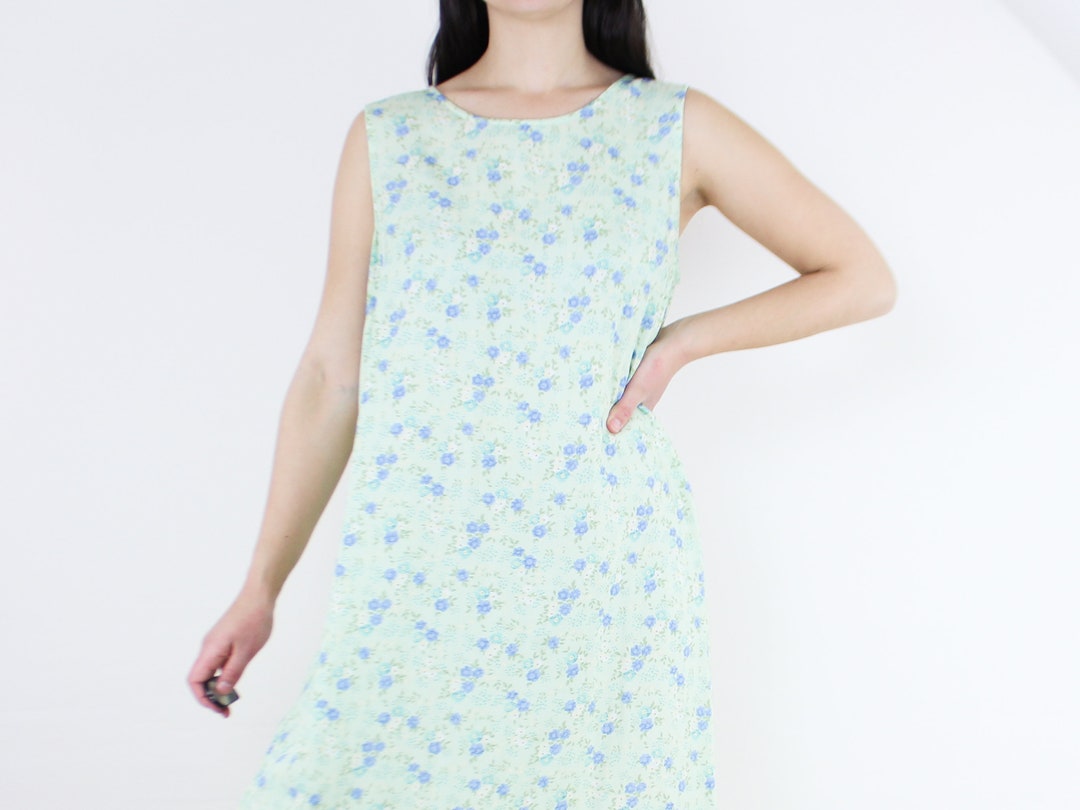 Vintage 90's Tank Midi Dress, Summer Dress, Spring, Studio Ease, Pastel ...