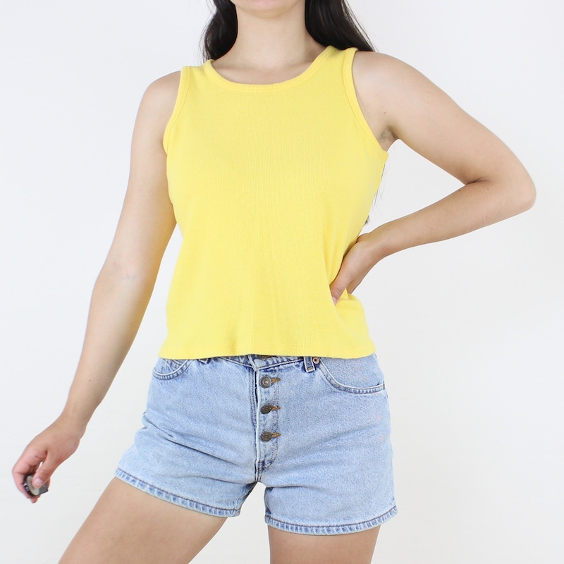 Yellow Tank Top - Etsy