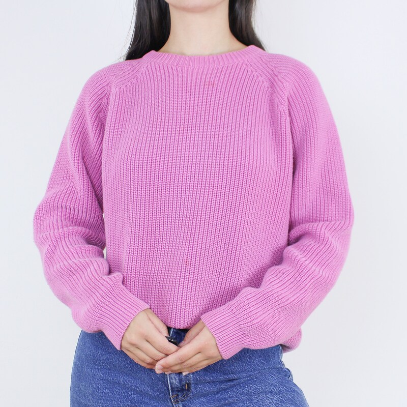 Plain Knit Sweater - Etsy