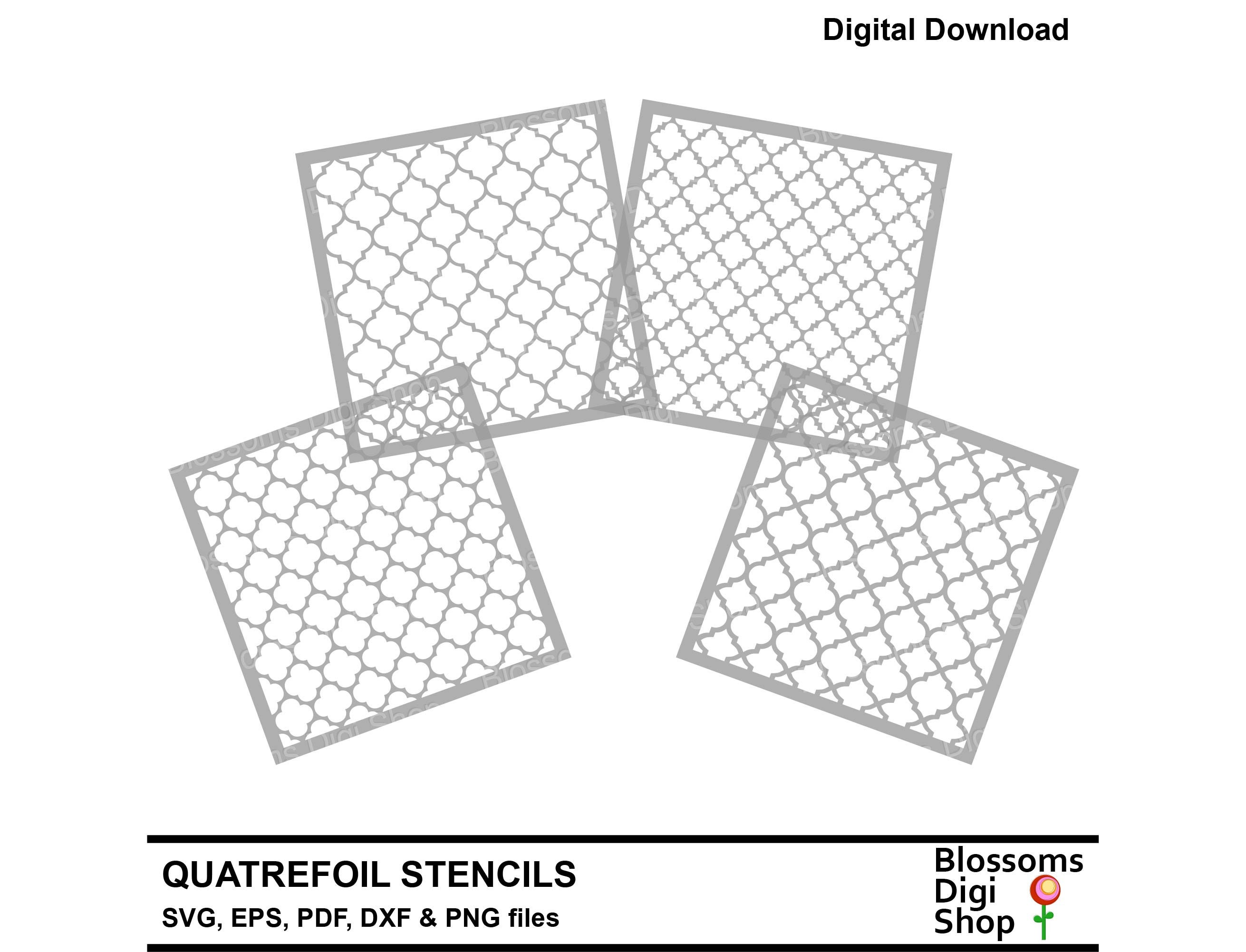 Quatrefoil Pattern Stencil