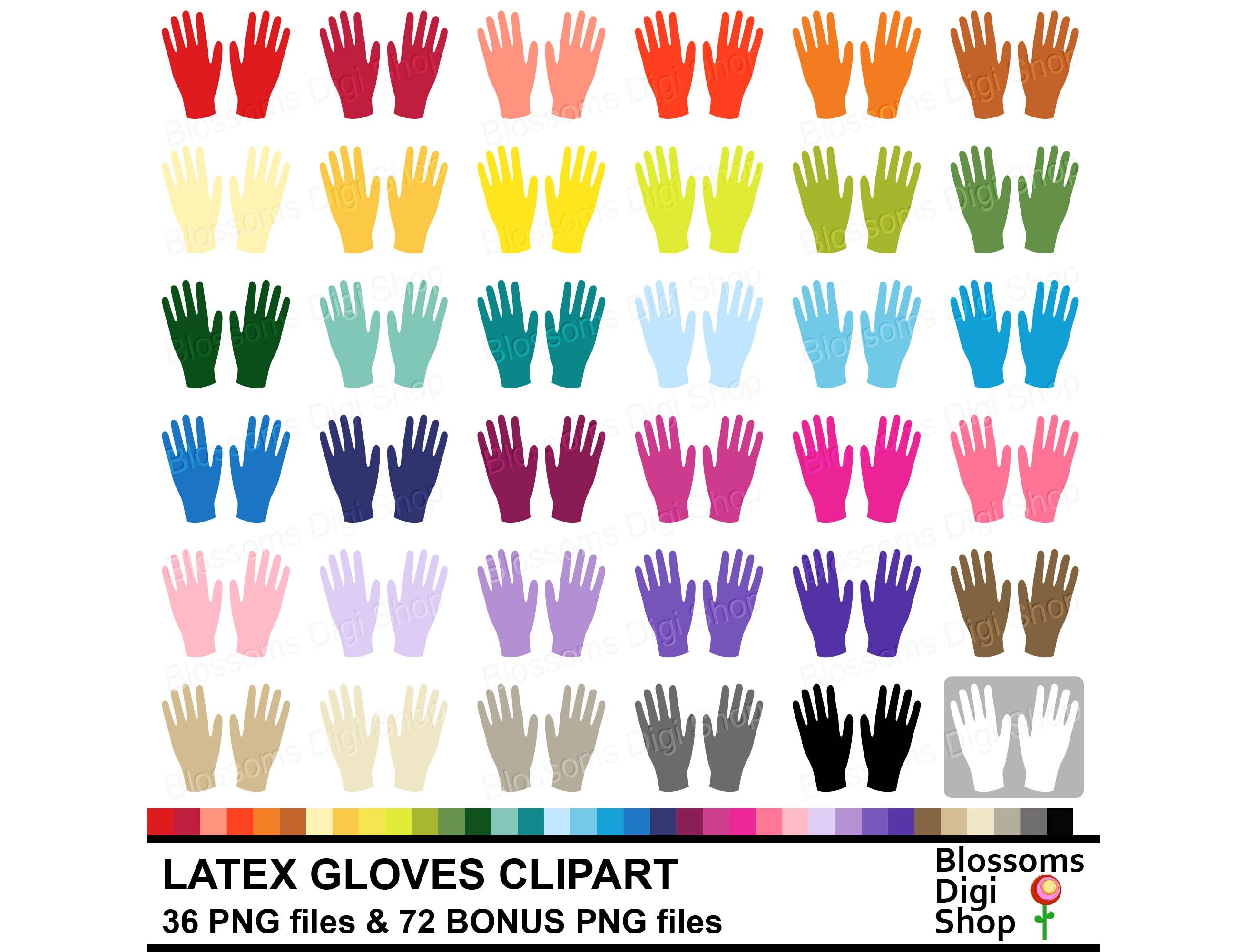 Latex Medical Gloves Clip Art