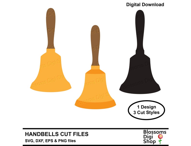 Handbell Svg, Hand Bells Png, Bell Clipart, Bell Vector, Bells Graphic ...