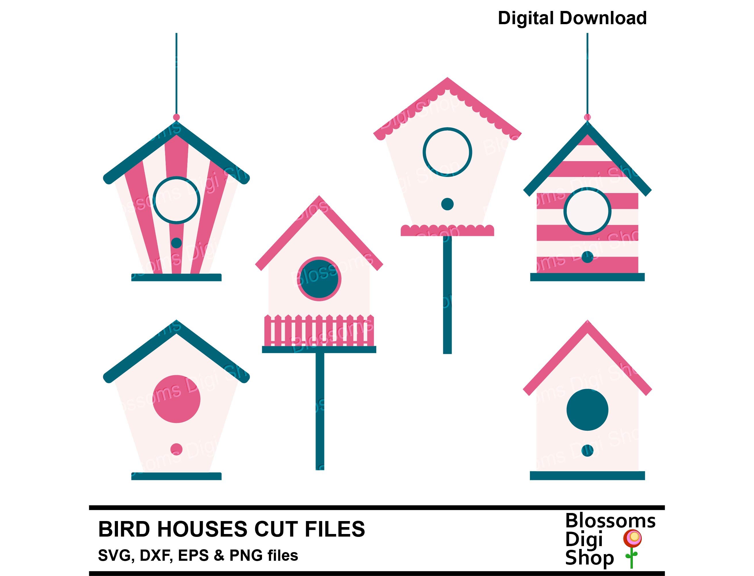 Bird House Svg House Vector Bird Png House Cut Files - Etsy