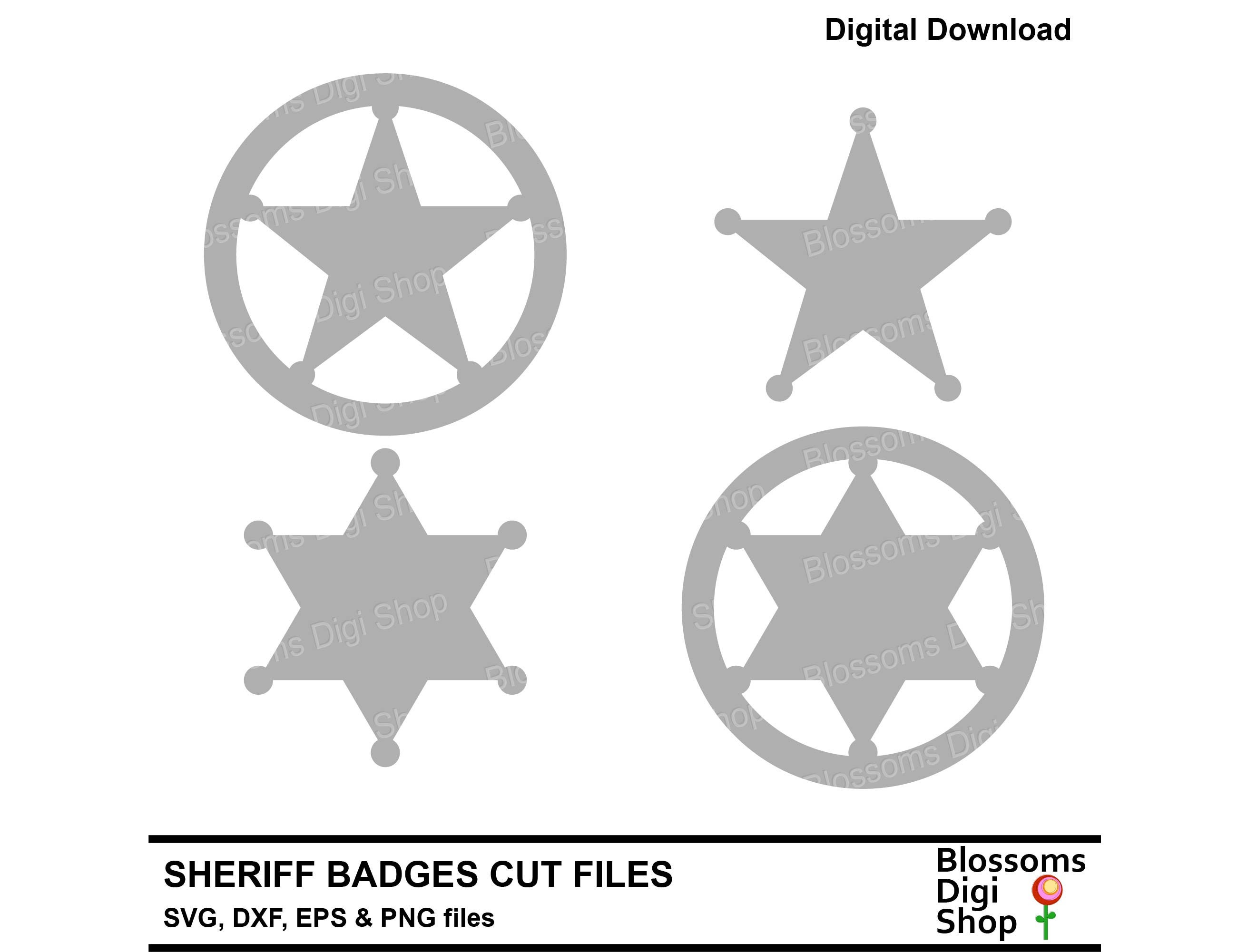 Sheriff Star Badge Silhouette