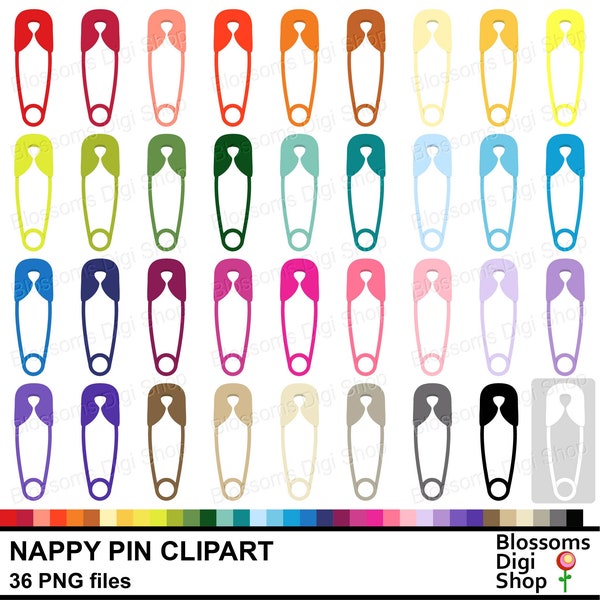 Diaper Pin Clip Art - Etsy