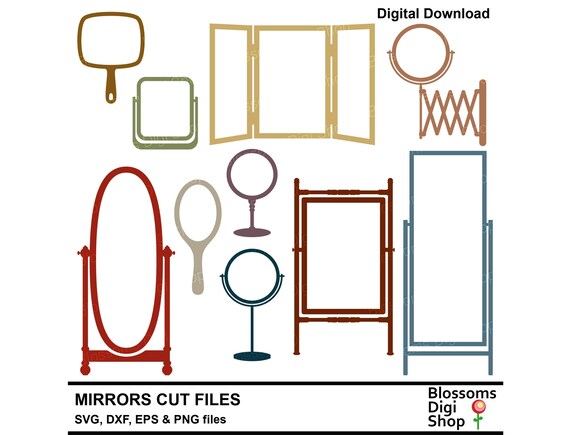 Standing Mirror Vector