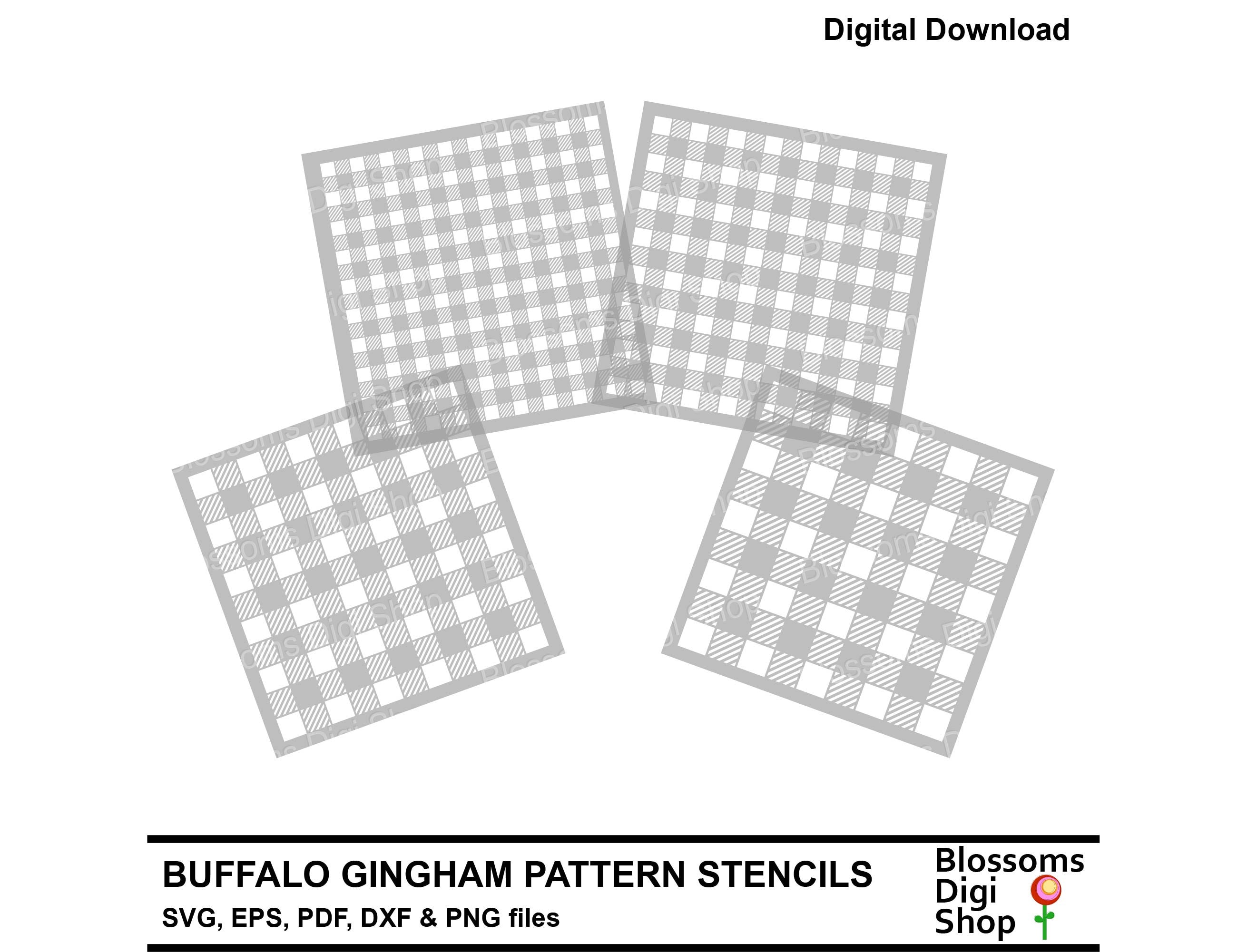 Buffalo Gingham, Pattern Stencils, Svg Cut Files, Tartan Print, Plaid ...