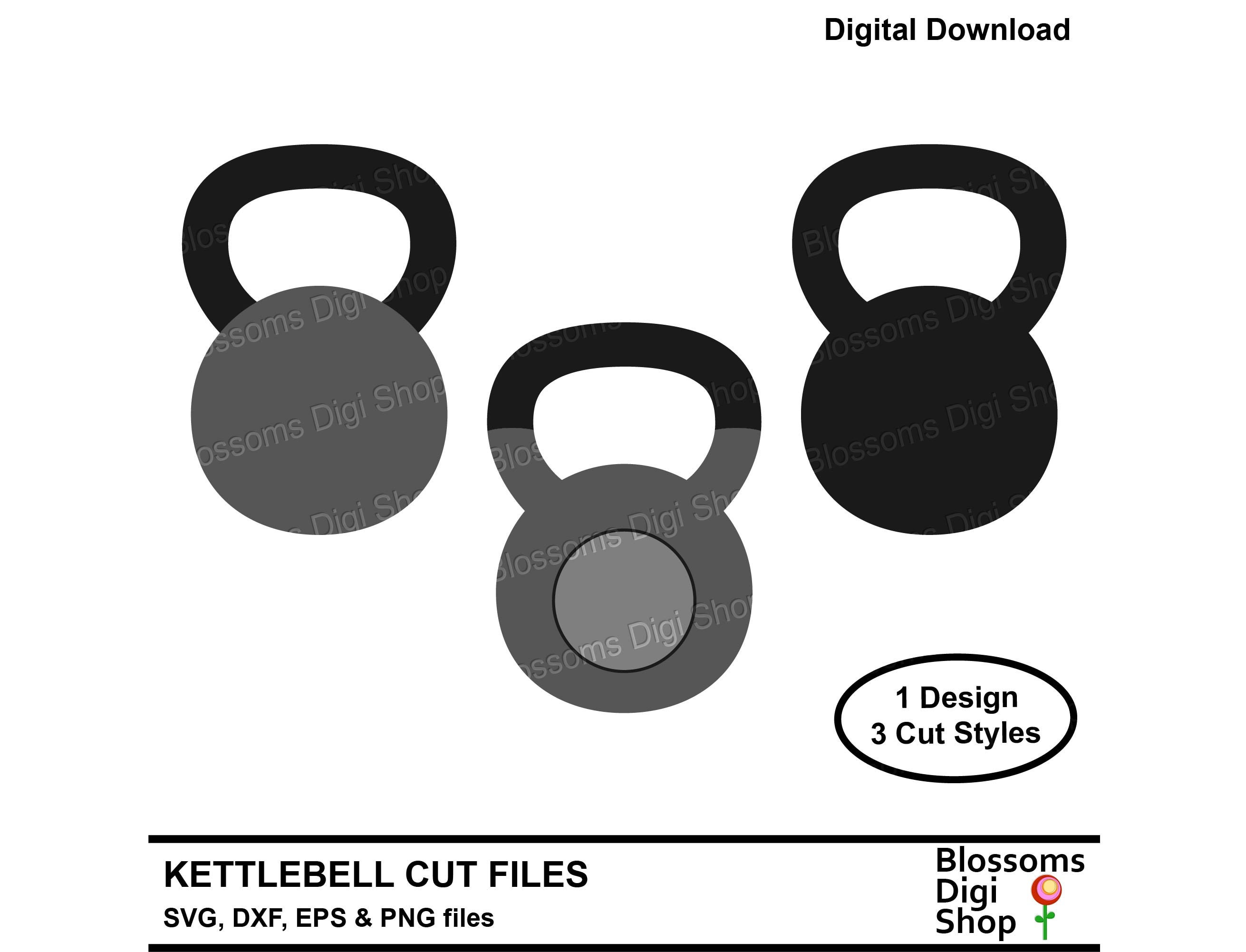 White Kettlebell Clipart