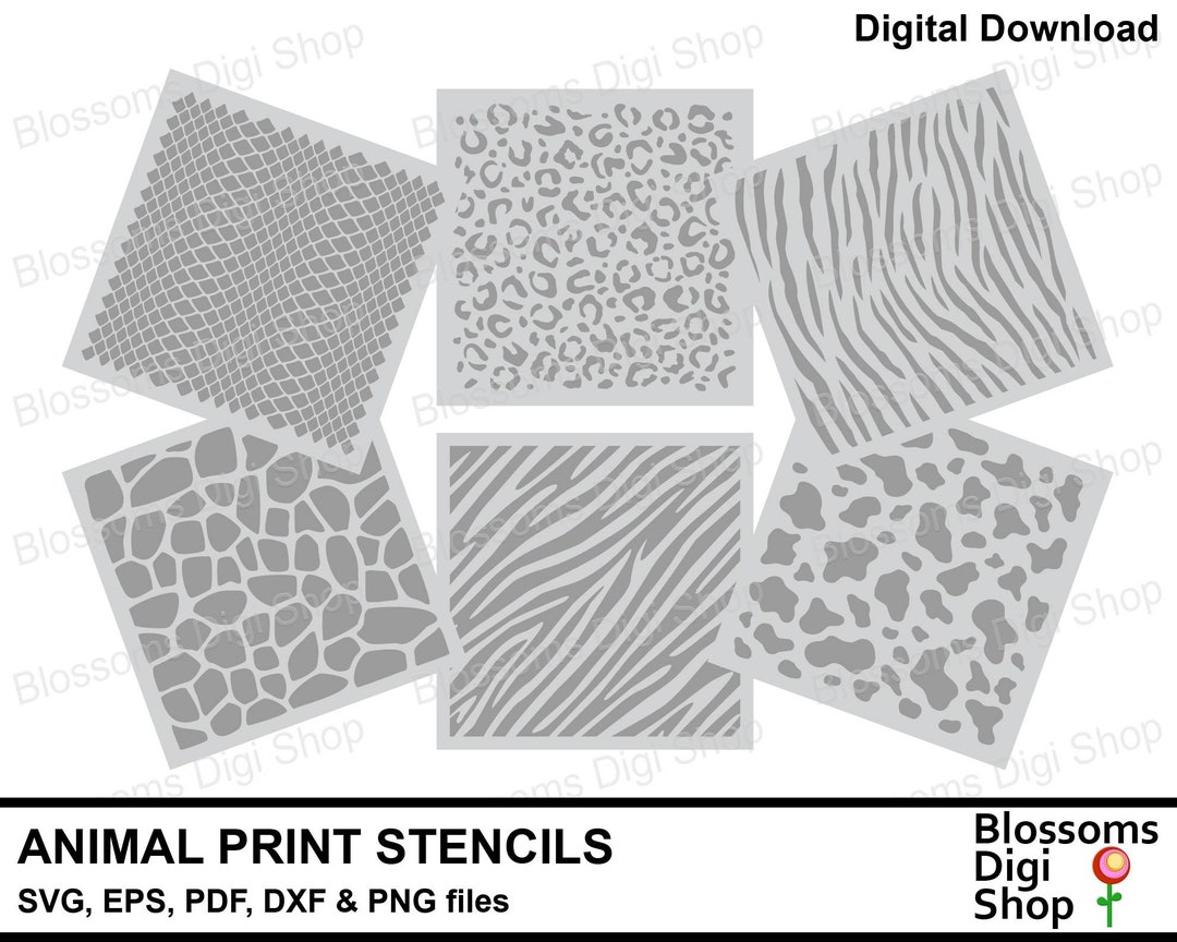 Animal Print Stencils Snake Print Svg Giraffe Print Snake - Etsy