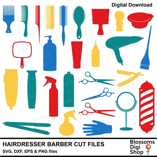 Scissor and Comb Svg - Etsy