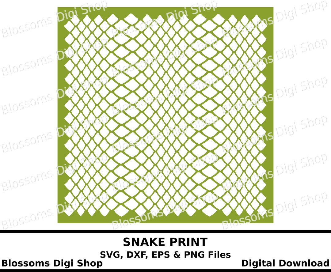 Snake Skin Svg Cut File Digital Download Animal Print Svg - Etsy UK