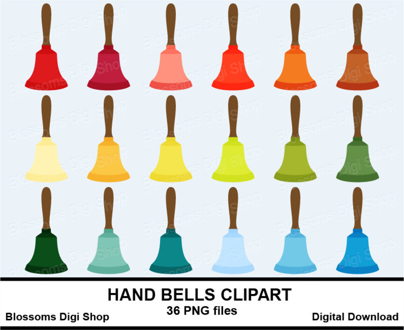 Hand Bells Clipart Bell Png Bell Clipart Bell Vector Bells - Etsy