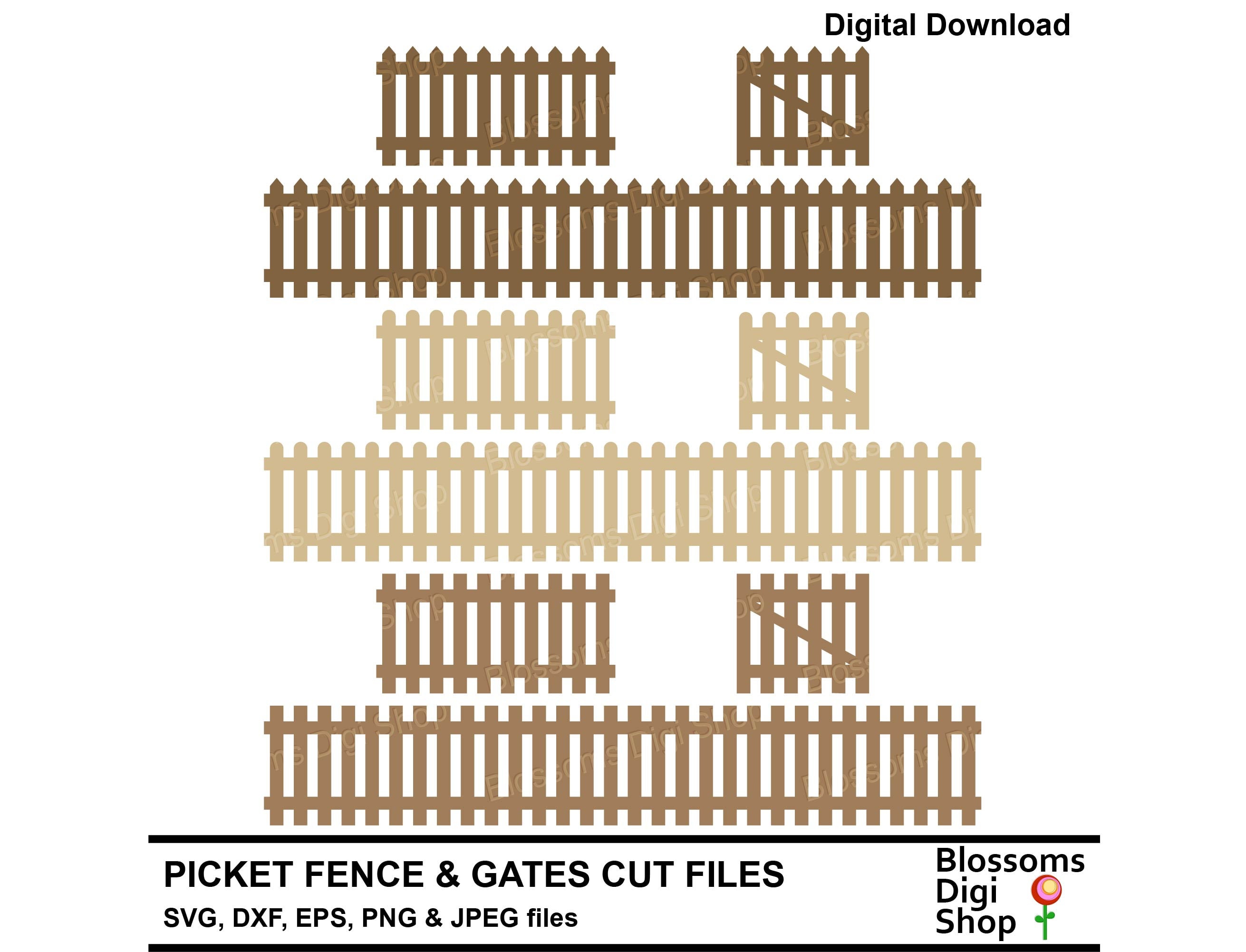 Picket Fences Clipart