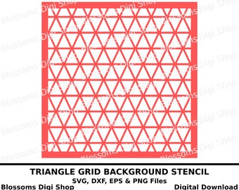 Triangle Pattern Stencil - Etsy