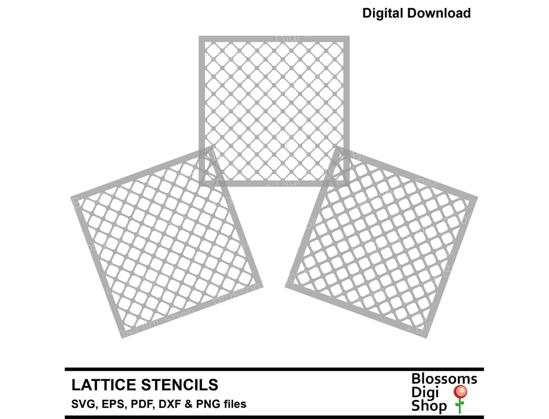 Lattice Stencils, Svg Cut File, Background Vector, Trellis Svg Stencil ...