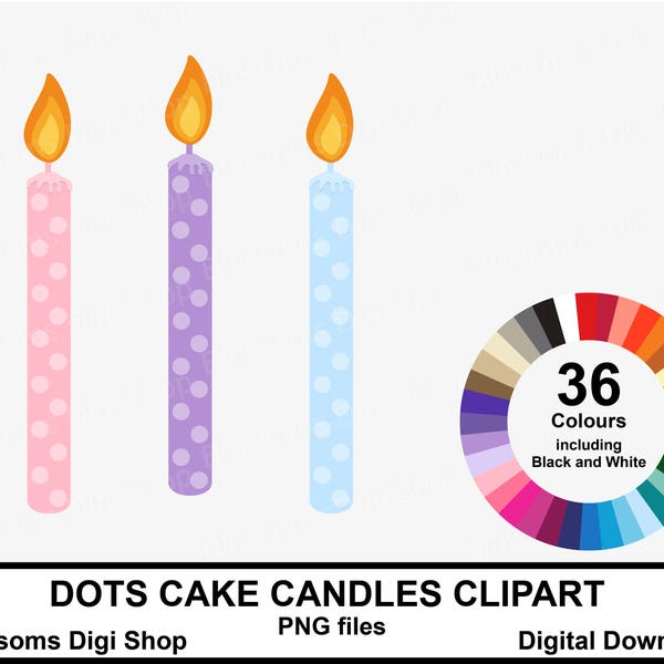 Polka Dotted Candle - Etsy