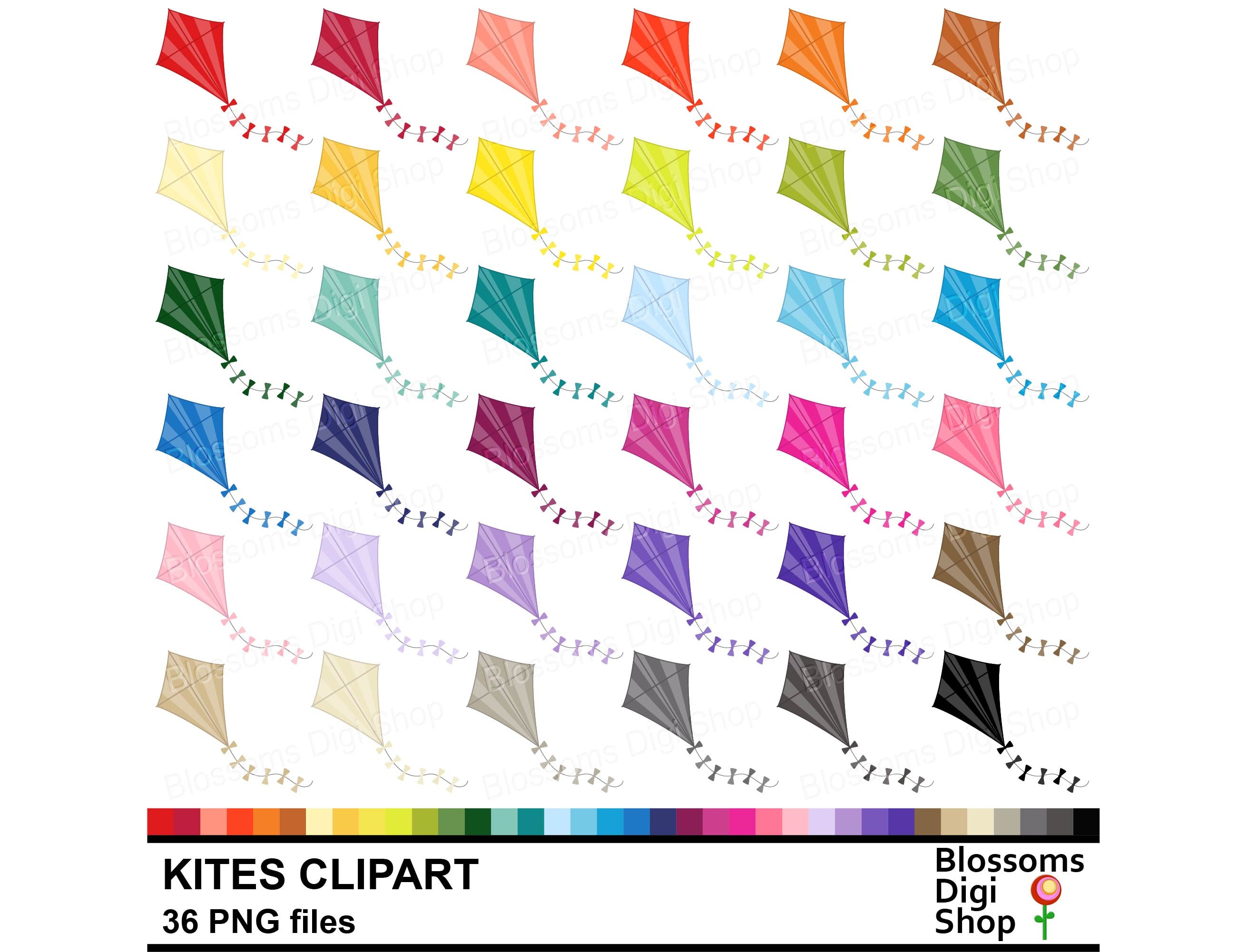 Kites Clipart, Sticker Png, Multi Colour, Bow Clipart, Kite Flying ...