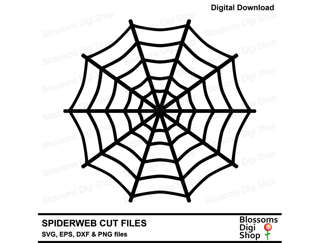 Spiderweb Cut Files, Web Svg, Halloween Dxf, Cobweb Template, Halloween ...