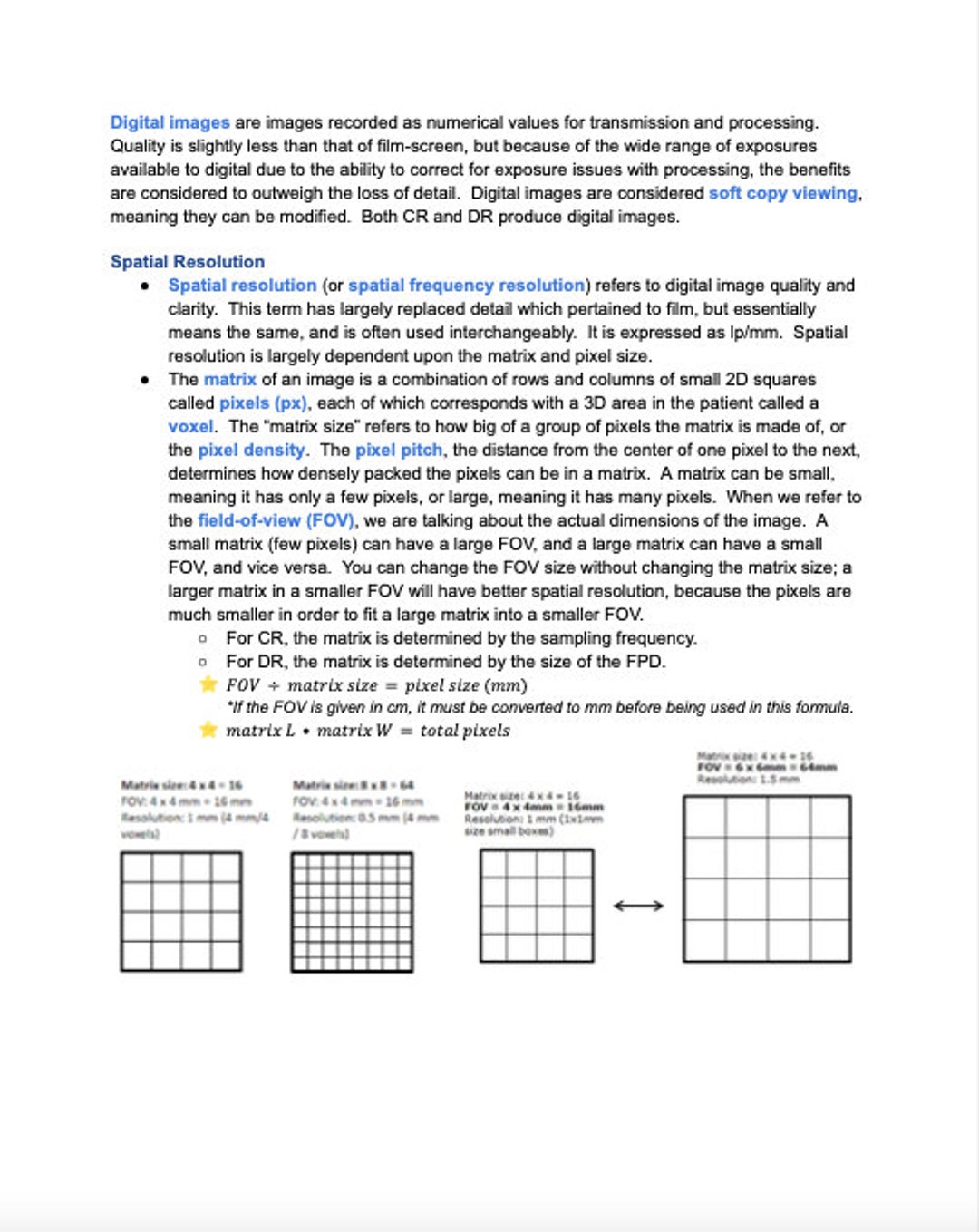 Rad Notes Digital Imaging Acquisition Equipment Radiography Study Guide ...