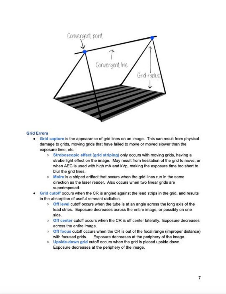 Rad Notes X-ray Equipment Radiography Study Guide digital Copy - Etsy