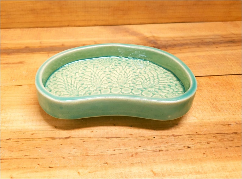 Jabón verde manzana claro o plato judío con diseño de encaje - Etsy España