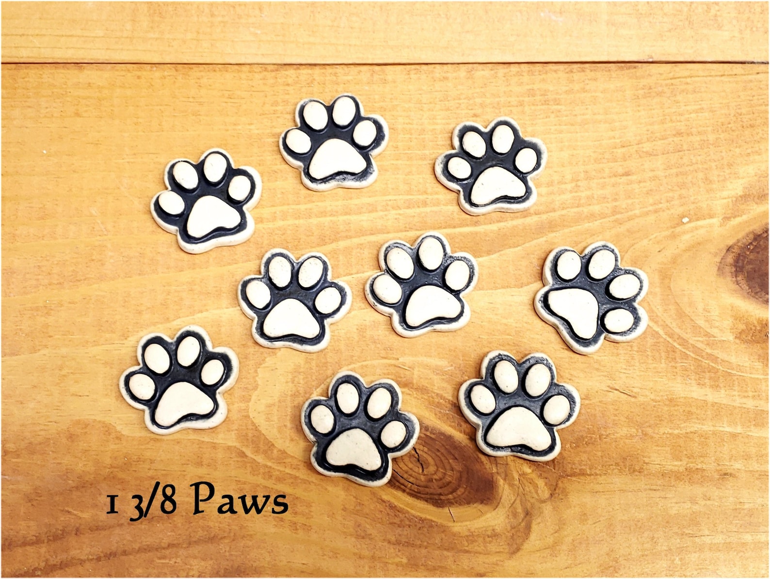 Paw Print Ceramic Refrigerator Magnets - Etsy