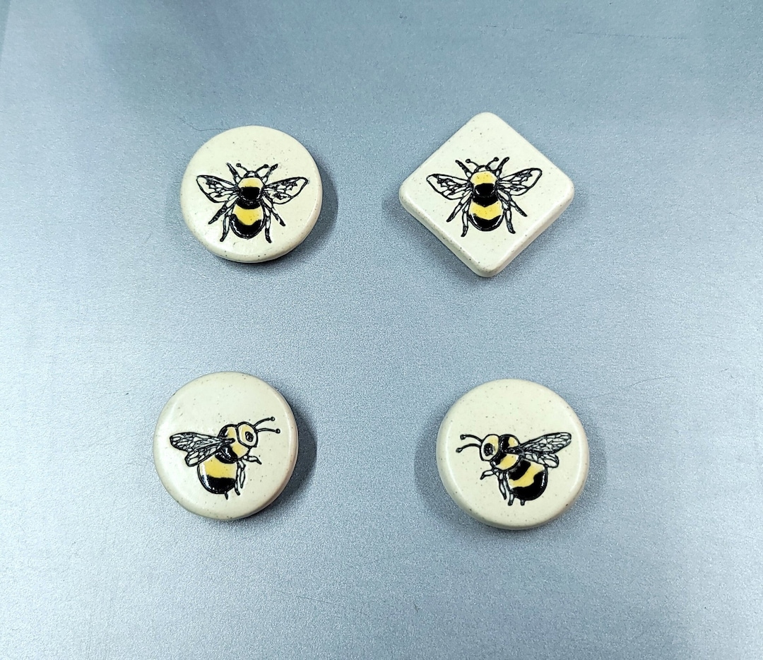 Bumblebee Ceramic Refrigerator Magnets - Etsy