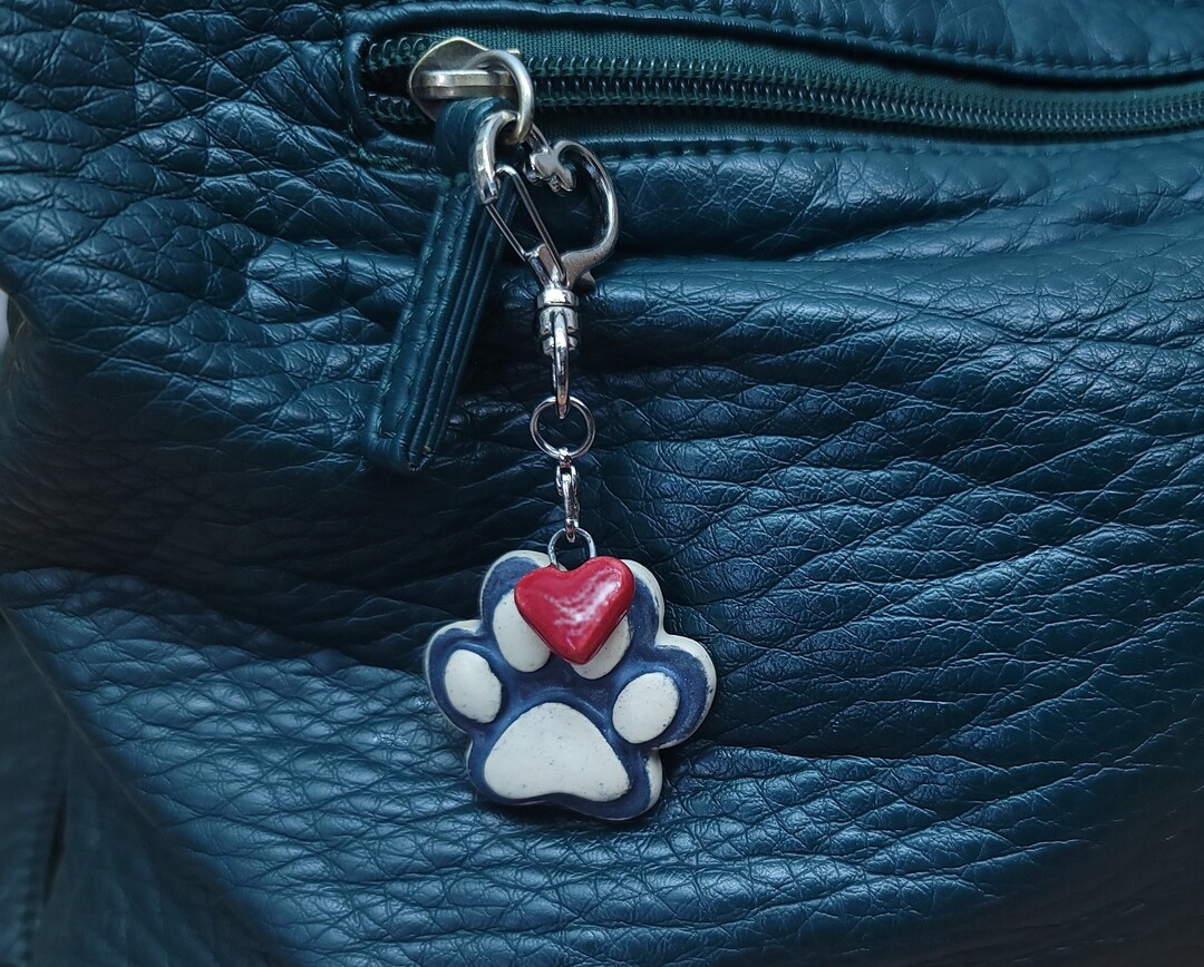 Paw With Toe Beans Ceramic Keychain/ Backpack Charm - Etsy