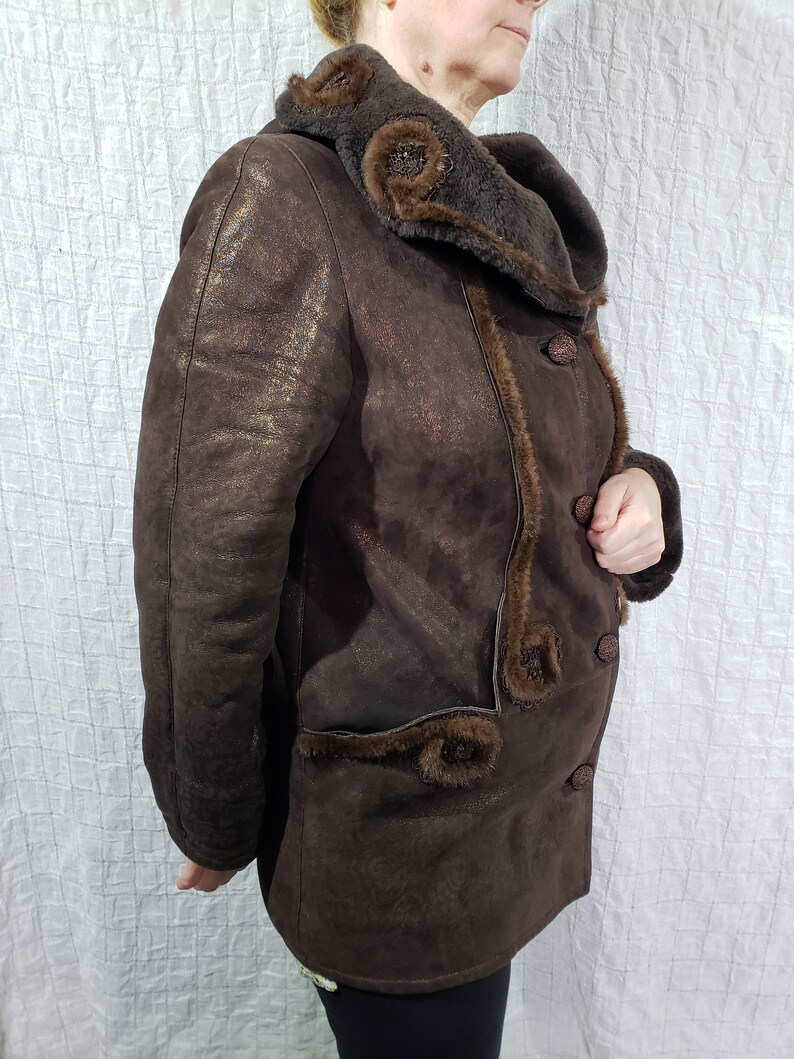Gorgeous Women's Warm Sheepskin Coat Made of Natural Fur. - Etsy