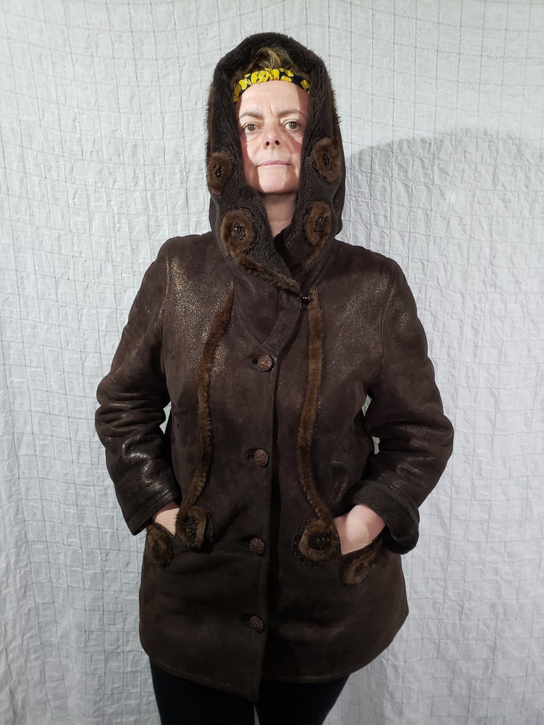 Gorgeous Women's Warm Sheepskin Coat Made of Natural Fur. - Etsy