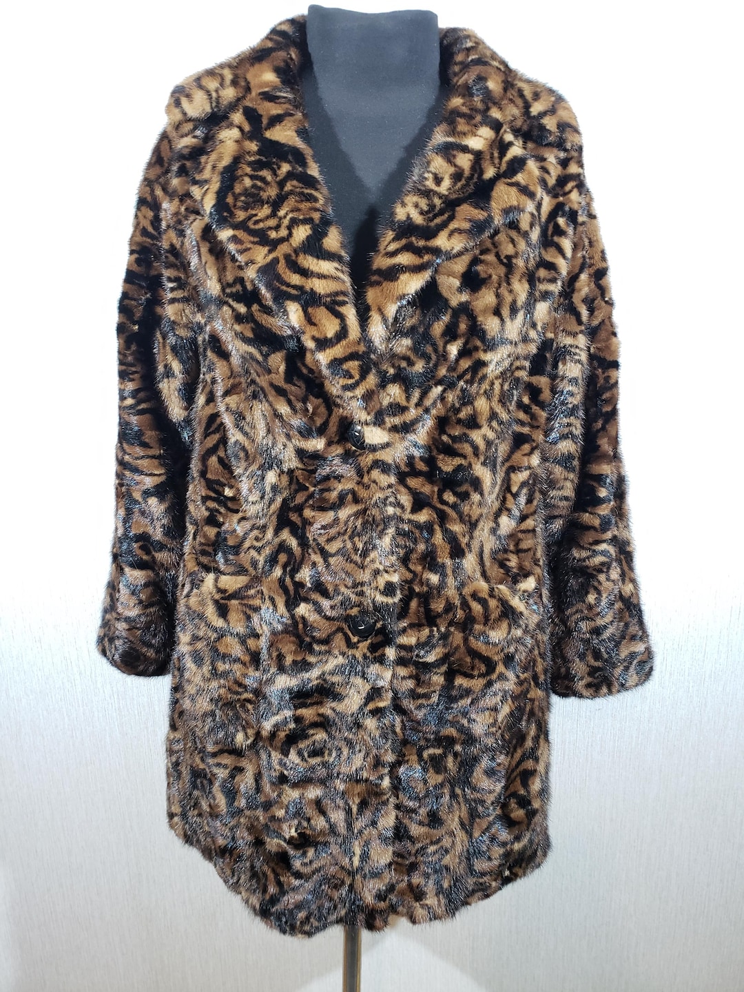 Vintage Brown Mink Fur Coat - Women's Warm Luxury Outerwear - Etsy