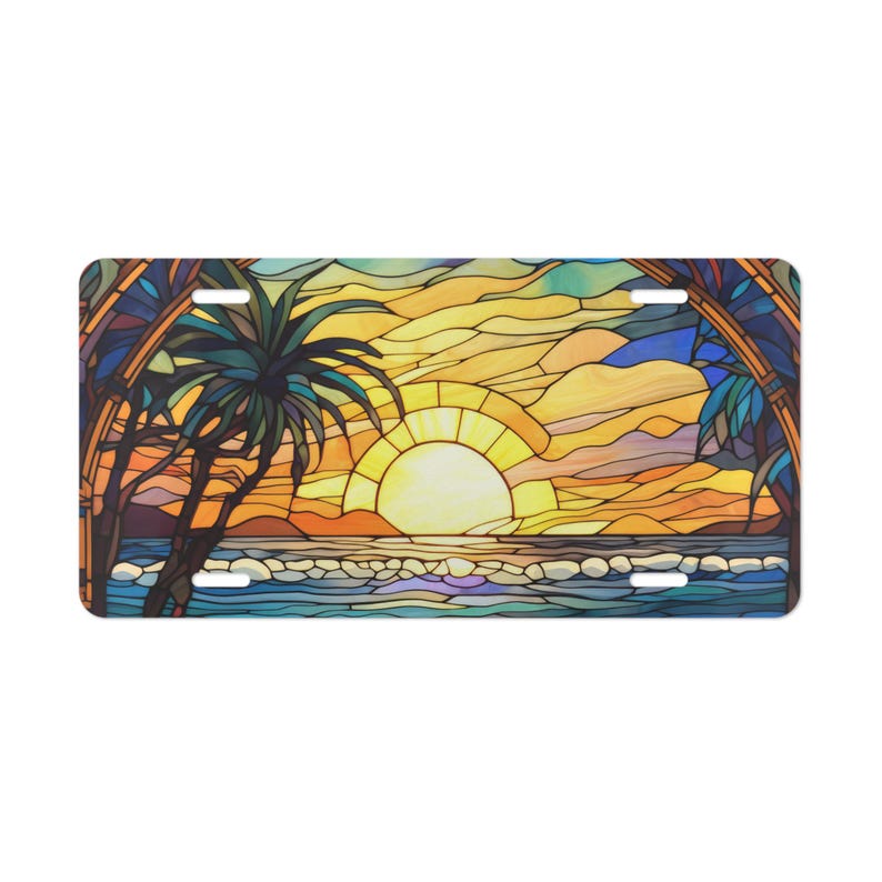 Beach Vanity Plate, Beachy License Plate, Ocean Vibes Car Tag, Coastal ...