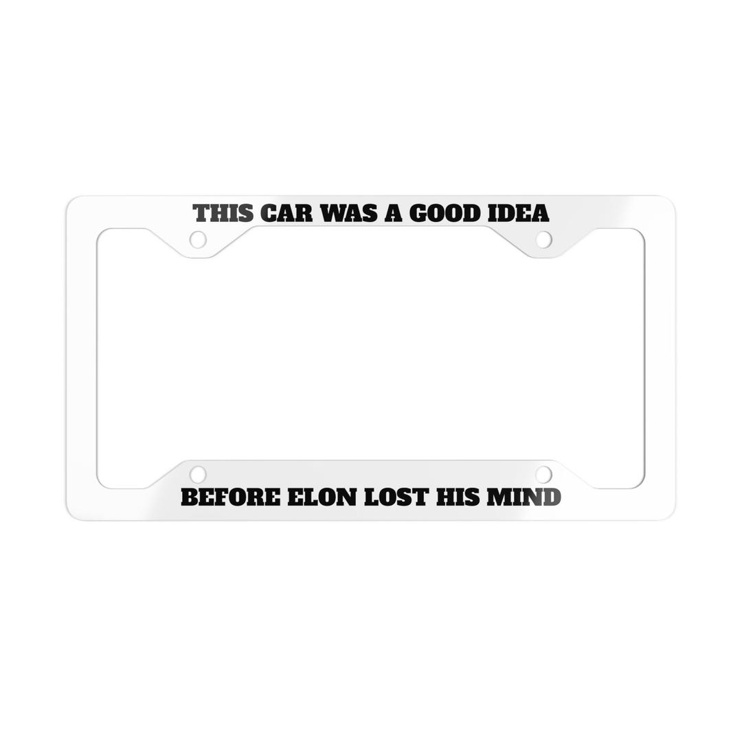 Elon Musk Car License Plate Frame - Funny Car Accessory, Musk Car ...