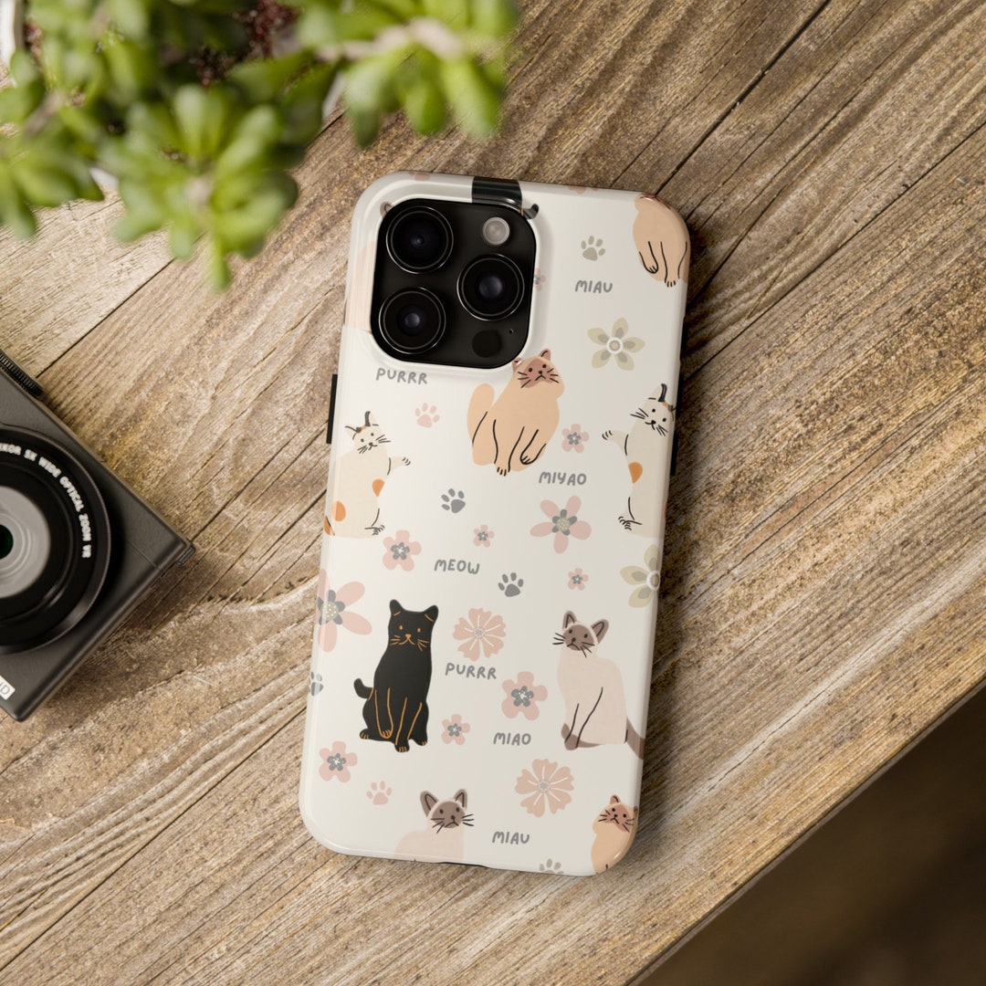 Cat Pattern Phone Case, International Cat Day Phone Case Phone Case for ...