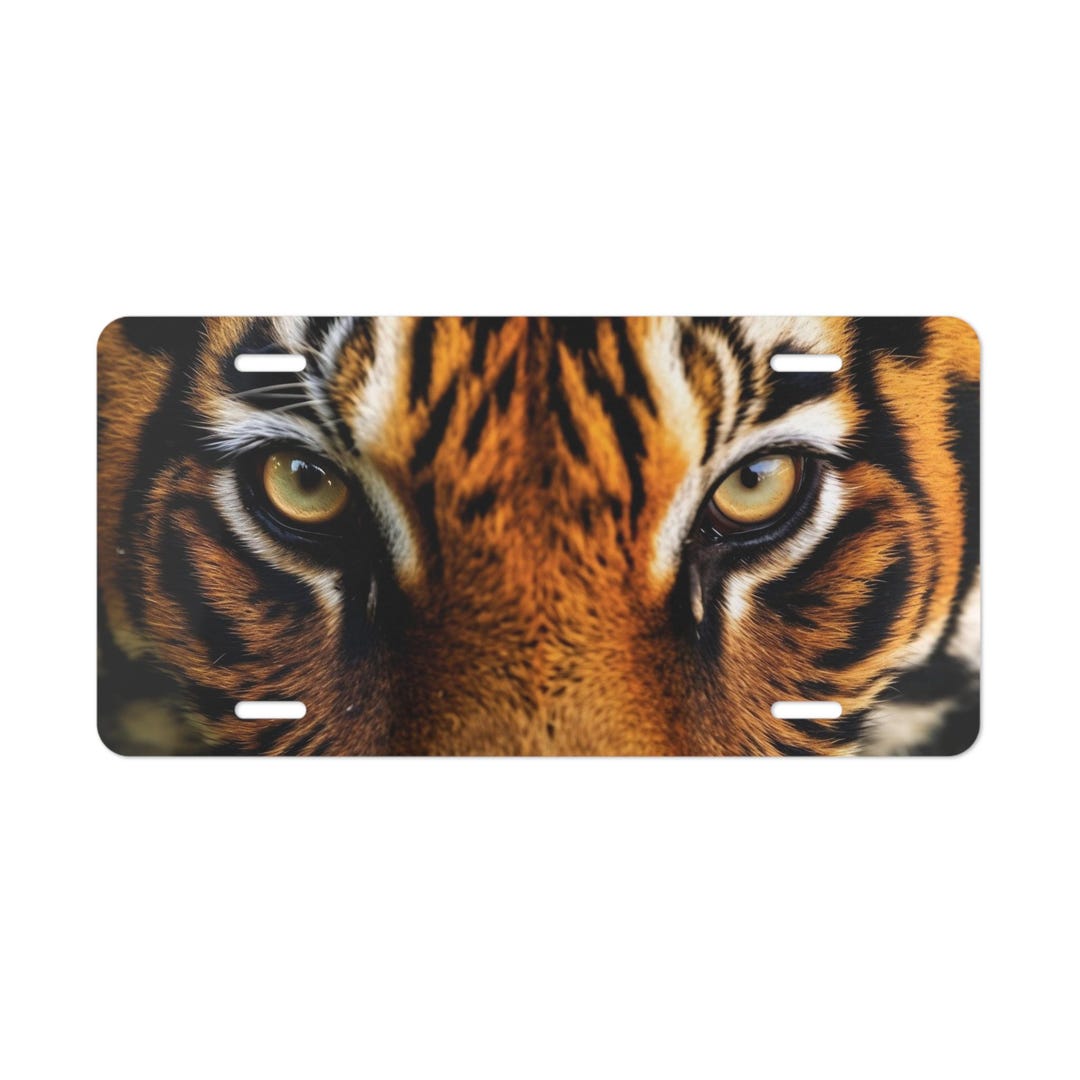 Tiger Eyes License Plate, Tiger License Plate - Etsy