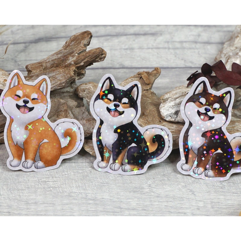 Black Shiba Inu Stickers - Etsy UK