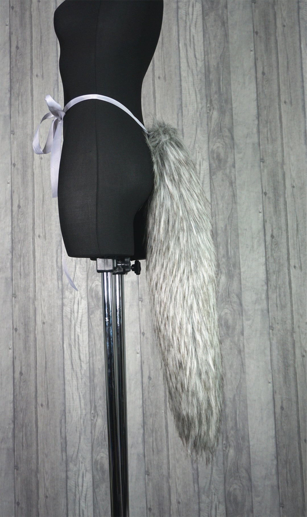 Cosplay Tail, Wolf, Fox, Cat, Fluffy, Silky, Faux Fur, Gray, High ...