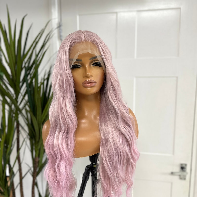 Pink Wig - Etsy