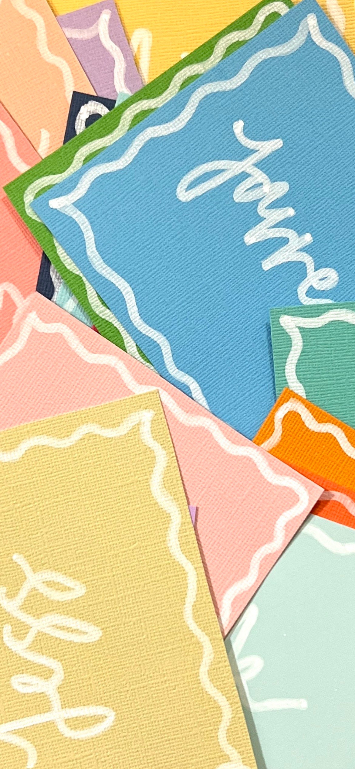 Place Cards bright Colours - Etsy Australia