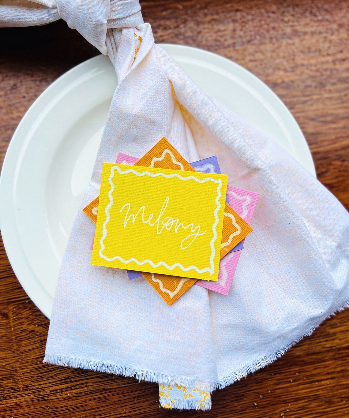 Place Cards bright Colours - Etsy Australia