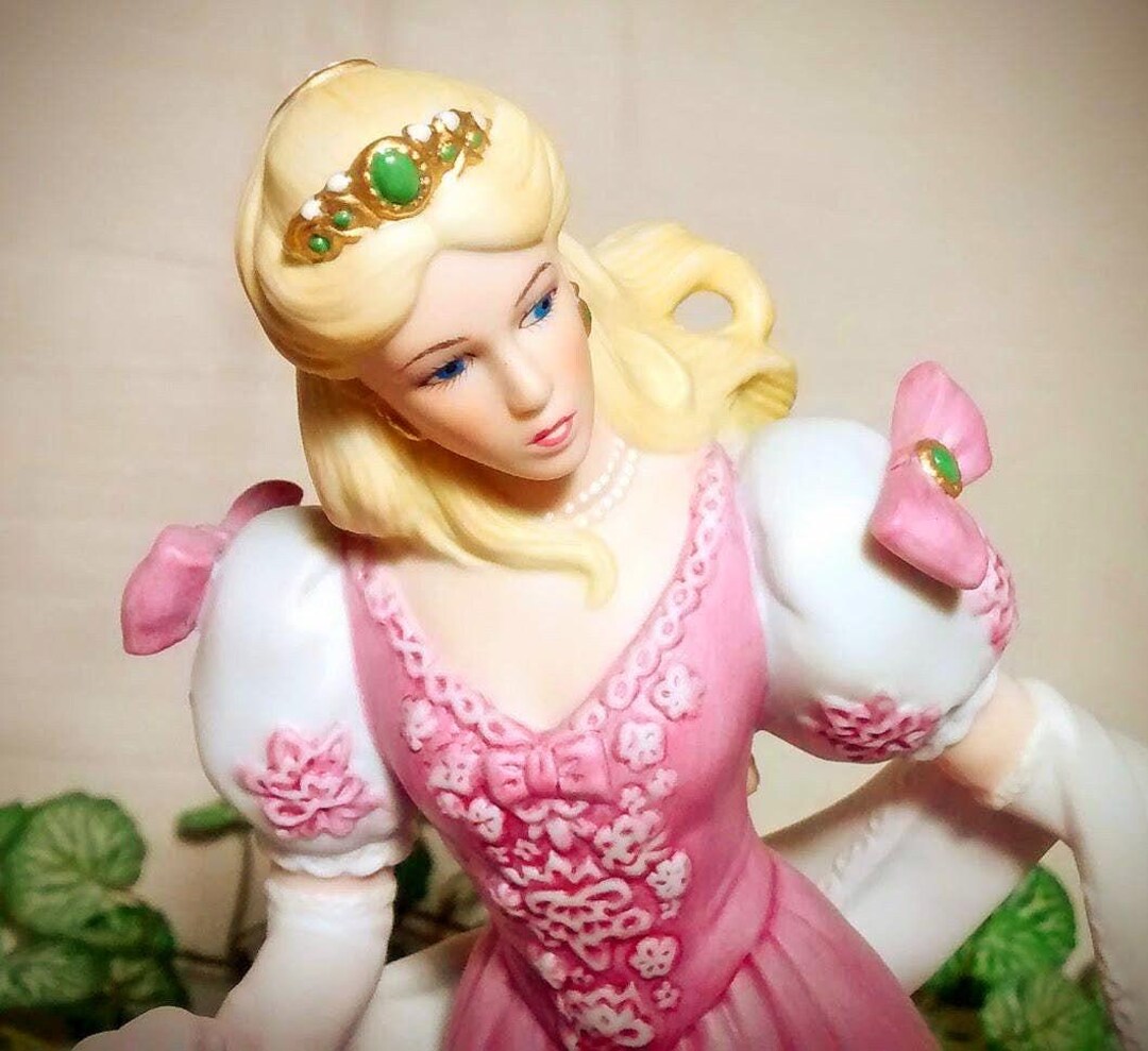 Vintage Lenox Cinderella Figurine: Hand Painted Fine Bisque Porcelain ...