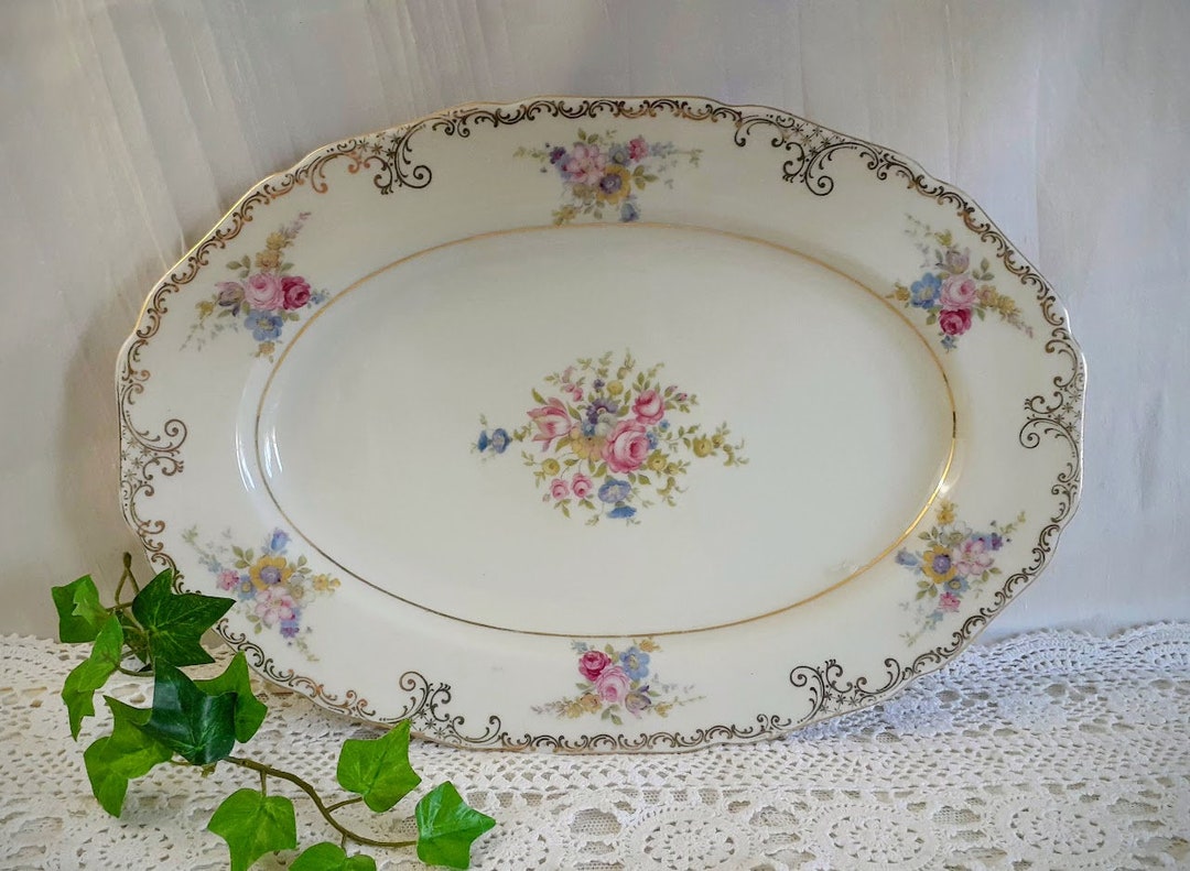 Vintage Thomas Ivory Platter: 15 Inch Oval, Bavaria Germany - Etsy
