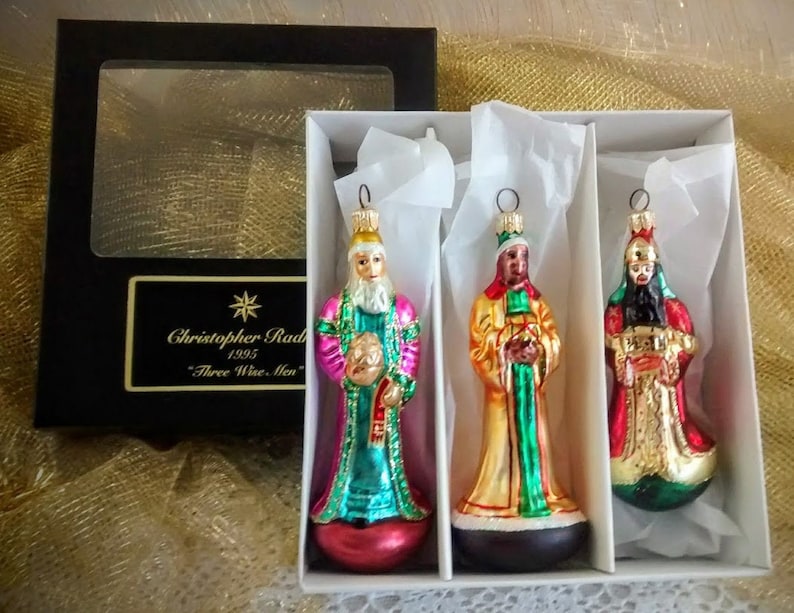 Christopher Radko Three Wise Men Boxed Set Limited Edition 1995 ...