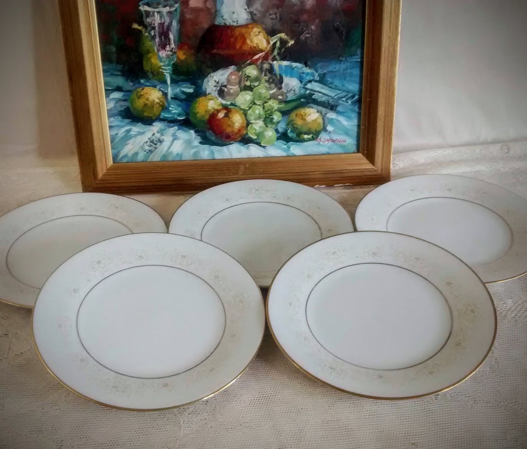 Vintage Noritake Dearest Dessert Plates: 1970s China, Set of 5 - Etsy
