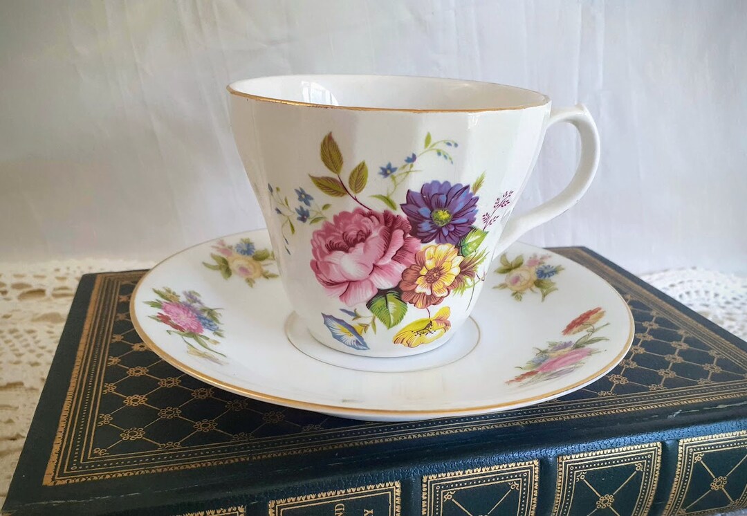 Vintage Cup and Saucer Marriage Aynsley Cup Noritake Phyllis Saucer ...