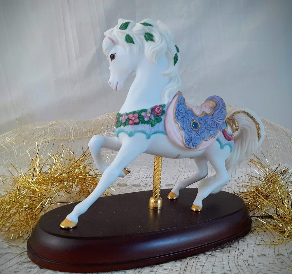 Jeweled Prancer Lenox Carousel Animals 1997 - Etsy