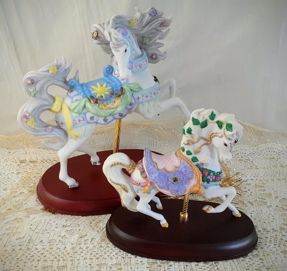 Jeweled Prancer Lenox Carousel Animals 1997 - Etsy