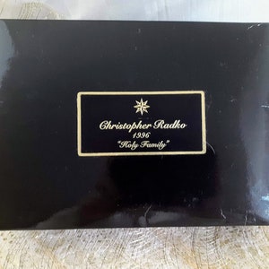 Vintage Christopher Radko Holy Family Nativity Set: 1995 Limited ...